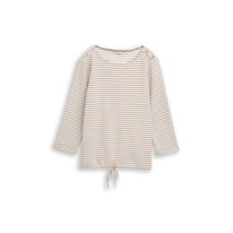 Tom Tailor Shirt Damen Gr&ouml;&szlig;e XL beige / wei&szlig;