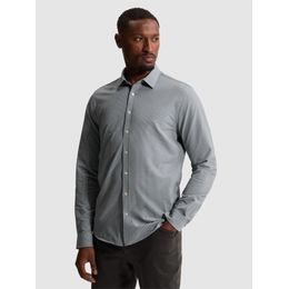 Cast Iron Hemd 'Shirt with stripe pattern and button closure' Herren Gr&ouml;&szlig;e XXL blau