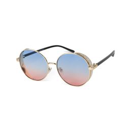 Stylebreaker Sonnenbrille 'Runde Sonnenbrille mit Glitzer Side Shield' Damen Gr&ouml;&szlig;e one size bunt