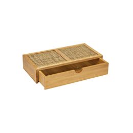 Wenko Box/Basket male size B: 28cm x H: 6cm x T: 14cm Brown