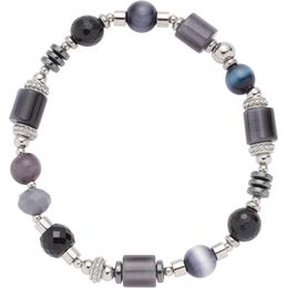 Leonardo Armband Damen Gr&ouml;&szlig;e One Size dunkelblau / dunkellila / schwarz / silber