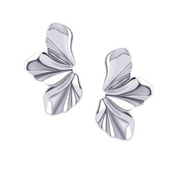 Classyandfabulous Jewelry Ohrringe 'Sculptural Flow' Damen Gr&ouml;&szlig;e One Size silber