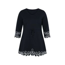 Ulla Popken Shirt female size XXL/XXXL Black / White