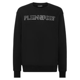 Plein Sport Sweatshirt 'Tiger' Herren Gr&ouml;&szlig;e XL schwarz / silber / wei&szlig;