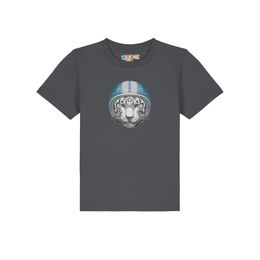 Watabout.kids T-Shirt 'Racing Tiger' Jungen Gr&ouml;&szlig;e 110/116 hellblau / grau / anthrazit / wei&szlig;