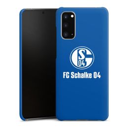 DeinDesign Galaxy S20 Handy Premium Case Smartphone Handyh&uuml;lle Schutzh&uuml;lle gl&auml;nzend Fc Schalke 04 Official Licensed Product Logo Premium Case