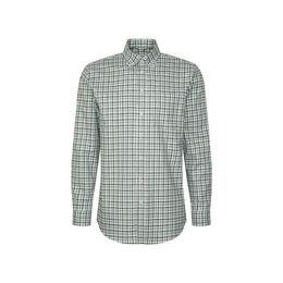 Seidensticker Button Up Shirt male size XXXL Grey / Light green / White