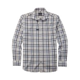 OLYMP Button Up Shirt male size XXL Navy / Grey / Basalt grey