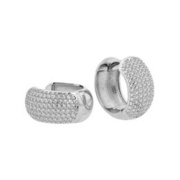 Akzent Ohrringe '"Lavande" aus 925 Sterlingsilber, rhodiniert, langlebig' Damen Gr&ouml;&szlig;e One Size silber