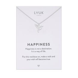 Luuk Lifestyle Kette 'LUUK LIFESTYLE Halskette "Kolibri"' Damen Gr&ouml;&szlig;e 45 / 50 cm silber