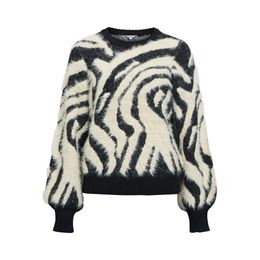 Object Pullover 'OBJHollow' Damen Gr&ouml;&szlig;e XS creme / schwarz