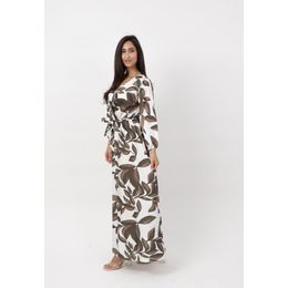Elara Kleid Damen Gr&ouml;&szlig;e 36 braun / wei&szlig; Sommerkleid
