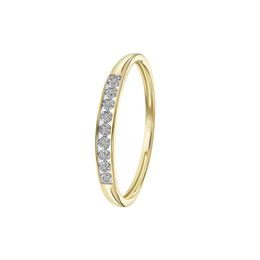 Lucardi Ring Damen Gr&ouml;&szlig;e 60 gold / transparent