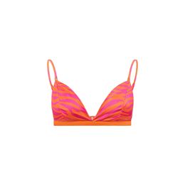 Ekcentrik Bikinitop 'Wild Sunrise' Damen Gr&ouml;&szlig;e 75 neonorange