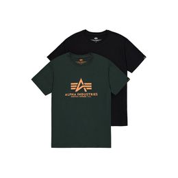 Alpha Industries Shirt 'Basic 2 Pack' Herren Gr&ouml;&szlig;e XL bunt