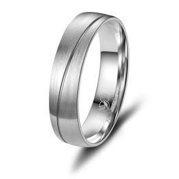 Marrya Ring 'MARRYA TI-09 Ehering aus Titan' Damen Gr&ouml;&szlig;e 52 silbergrau