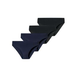 Schiesser Slip ' Invisible Light ' Damen Gr&ouml;&szlig;e S/M nachtblau / schwarz