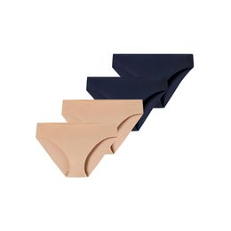 Schiesser Slip ' Invisible Light ' Damen Gr&ouml;&szlig;e S beige / nude / nachtblau