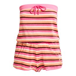 Roxy Jumpsuit 'Roxy X Juicy' Damen Gr&ouml;&szlig;e XL braun / hellorange / pink / wei&szlig;