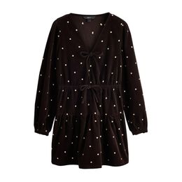 next Kleid Damen Gr&ouml;&szlig;e 36 creme / dunkelbraun Sommerkleid