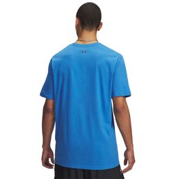 Under Armour Funktionsshirt 'Foundation' Herren Gr&ouml;&szlig;e XXL himmelblau / koralle