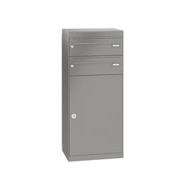 Renz Paketkasten Qubo XL mit 2 Briefk&auml;sten RAL7016