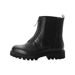 sheego Damen Stiefelette mit Rei&szlig;verschluss vorne, schwarz, Gr&ouml;&szlig;e 43