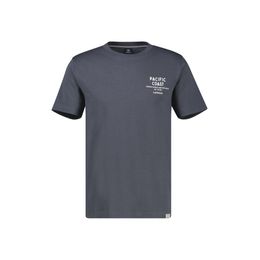 Lerros Sportliches T-Shirt aus Baumwolle mit Brust- und R&uuml;ckenprint Herren Gr&ouml;&szlig;e XL grau