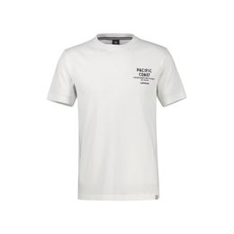 Lerros Sportliches T-Shirt aus Baumwolle mit Brust- und R&uuml;ckenprint Herren Gr&ouml;&szlig;e L wei&szlig;