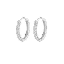 Hey Happiness Ohrringe 'Clear Duo' Damen Gr&ouml;&szlig;e One Size silber