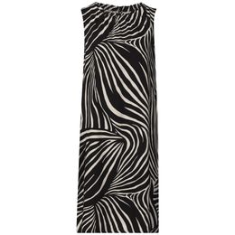 Street One Knielanges Kleid mit Raffung Damen Gr&ouml;&szlig;e 36 schwarz Sommerkleid