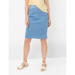Raphaela by Brax Damen Jeans Style PAMINA SKIRT LIGHT BLEACHED, denim hellblau, Gr. 46K