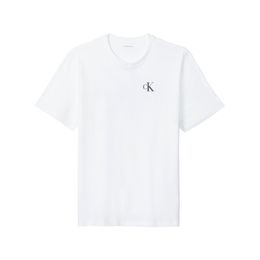 Calvin Klein Jeans T-Shirt 'CLASSIC' Herren Gr&ouml;&szlig;e M hellgrau / schwarz / wei&szlig;