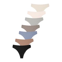 Sharicca String 'SHARICCA Women's Seamless Thongs' Damen Gr&ouml;&szlig;e XL bunt