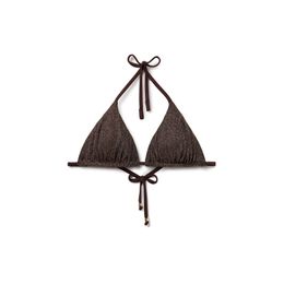 CALZEDONIA Bikinitop 'Brown Glitter' Damen Gr&ouml;&szlig;e 75/85 braunmeliert