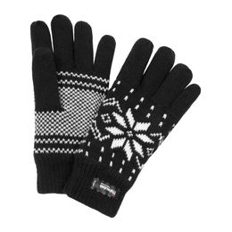 Normani Fingerhandschuhe Herren Gr&ouml;&szlig;e XS/XXL schwarz / wei&szlig;