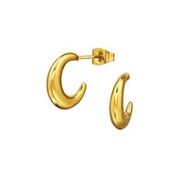 Maxte Ohrringe Damen Gr&ouml;&szlig;e 14 mm gold