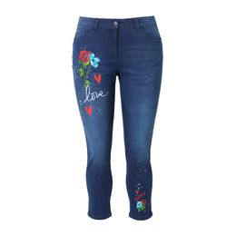 Angel of Style Jeans Damen Gr&ouml;&szlig;e 41/42 dunkelblau / gr&uuml;n / rot / wei&szlig;