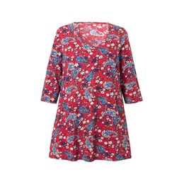 Ulla Popken Shirt female size 9XL/10XL marine blue / Red