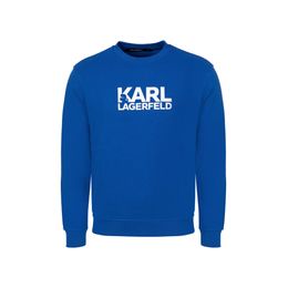 K by KARL LAGERFELD Karl Lagerfeld Sweatshirt Herren Gr&ouml;&szlig;e L blau / wei&szlig;