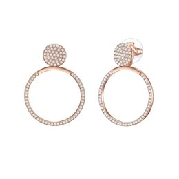 Lulu & Jane Ohrringe Damen Gr&ouml;&szlig;e One Size rosegold / wei&szlig;
