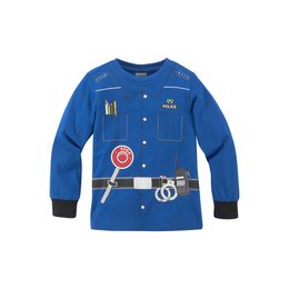 Kidsworld Shirt boy size 104/110 Royal blue / Red / Black / White