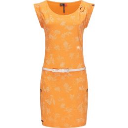 Ragwear Kleid Damen Gr&ouml;&szlig;e 44 orange / wei&szlig; Sommerkleid