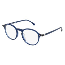 Lozza LOZVL4324 Brille Unisex | Fassung: Vollrand, Panto, Blau Transparent
