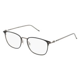 HUGO BOSS Boss 1431 Brille Damen | Fassung: Halbrand, Quadratisch, Schwarz Grau