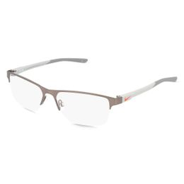 Nike NK8159 Brille Unisex | Fassung: Halbrand, Quadratisch, Gun Grau