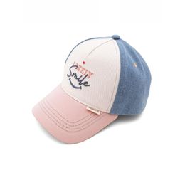 MaxiMo Hut 'KIDS GIRL-Cap lovely smile snap-back Verschlu&szlig;' M&auml;dchen Gr&ouml;&szlig;e 53/55 blau