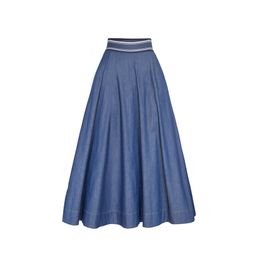 JIORO Rock 'ESSENTIALS' Damen Gr&ouml;&szlig;e 36 blue denim