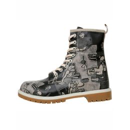 DOGO Lace-Up Boots 'DOGO Boots - Supper BlackWhite' female size 37 Black