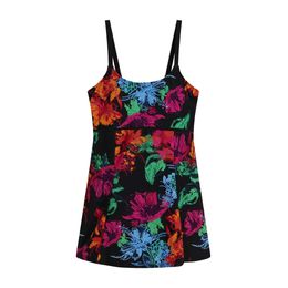 bonprix Badeanzugkleid Damen Gr&ouml;&szlig;e XXL hellblau / gr&uuml;n / neonpink / schwarz